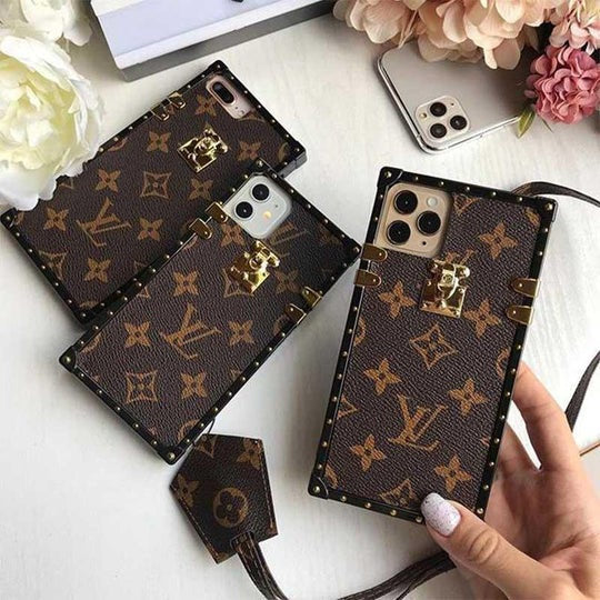 LV Trunk Leather Phone Case Neas Original Mobile Cases more